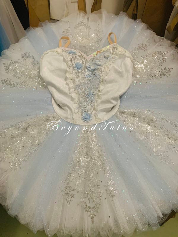 Blue and White Professional Platter Tutu – Beyond Tutus